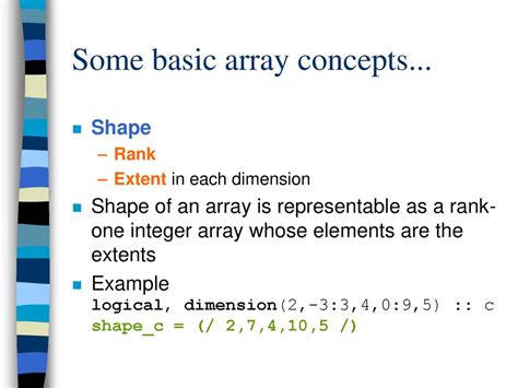 Array Processing And Matrix Manipulation Ppt Download