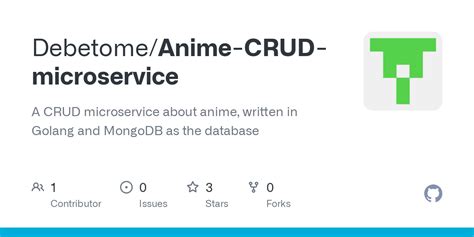 Github Debetomeanime Crud Microservice A Rest Api Crud Micro