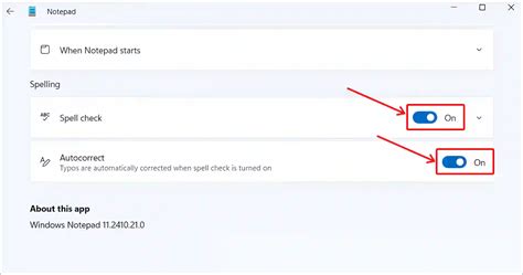 how to turn on spell check and autocorrect in notepad on windows 11