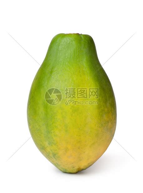 白色背景中的整个木瓜果实高清图片下载 正版图片503343537 摄图网