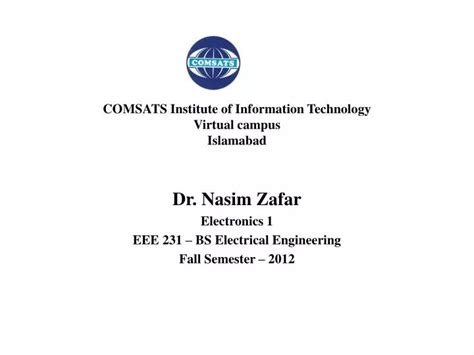 ppt comsats institute of information technology virtual campus