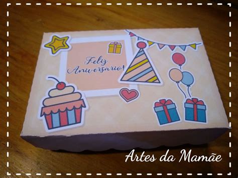 Arquivo Digital para Corte 4 Caixas Feliz Aniversário Elo7