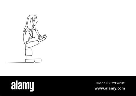 Self Drawing Animation Of Single Line Draw Of Happy Hospital Head