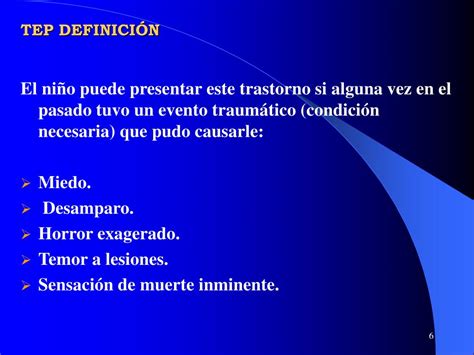 PPT TRASTORNOS POR ESTRÉS POSTRAUMÁTICO EN NIÑOS Y ADOLESCENTES