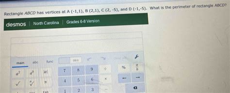 Solved Rectangle Abcd Has Vertices At A B C And D