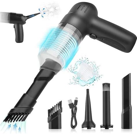 Viafexna Aspirateur Voiture 6000Pa Mini Aspirateur Sans Fil A Main
