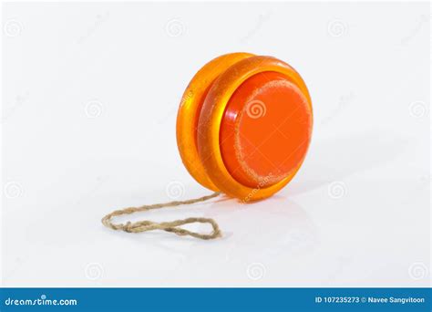 Old Yoyo Orange Isolated On White Stock Image Image Of Isolated