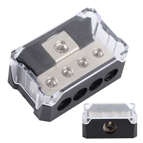 Power Distribution Block 1 Way In 4 Ways Out Car Audio Stereo Amp