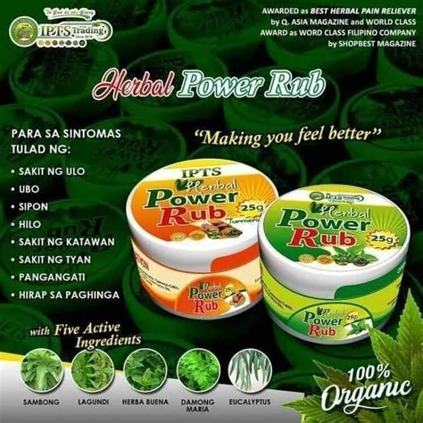 Herbal Power Rub Original Lazada Ph