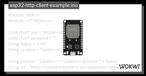 Esp32 Client Example Ino Wokwi ESP32 STM32 Arduino Simulator