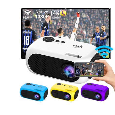 4k Smart Projector Quad Core Android 9 0 5g Wifi Led 8k Video Full Hd
