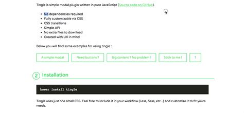 Free Vanilla Js Modal Window Script Tinglejs Hongkiat