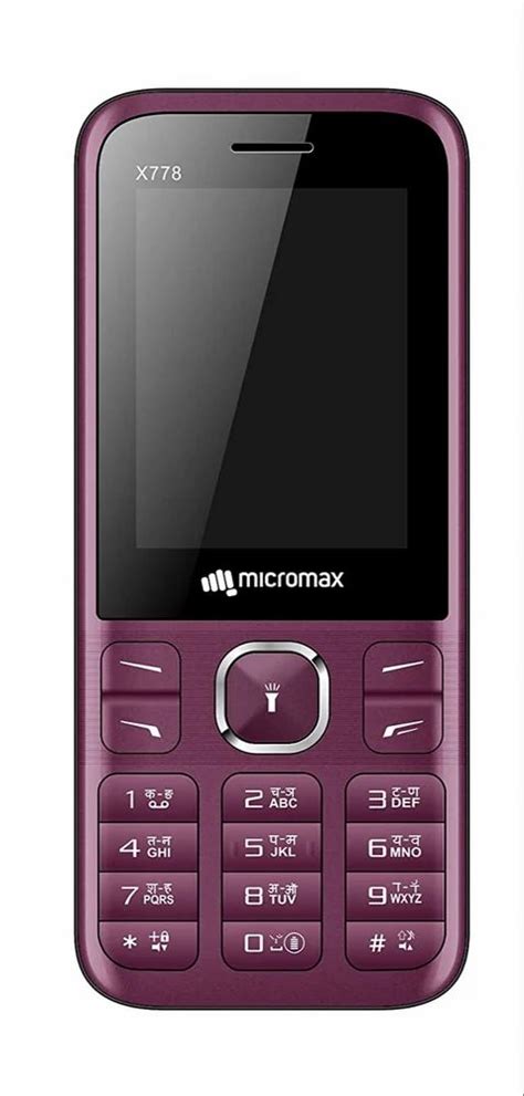 Micromax X778 Marsala Screen Size 2 4 At Best Price In New Delhi Id