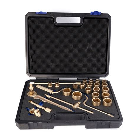 Non Sparking Socket Wrench Set 28 Pc 12 Beryllium Copper