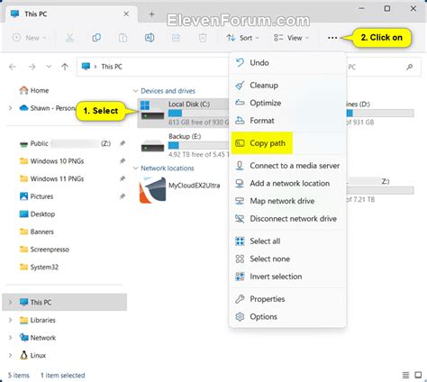 Add Or Remove Copy As Path Context Menu For Drives In Windows 11