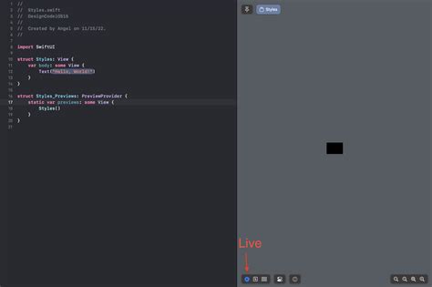 Swiftui Xcode 141 Black Square On Live Preview Stack Overflow