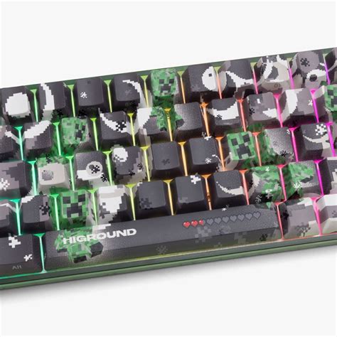 Hg X Minecraft Base 65 Keyboard Creeper Higround