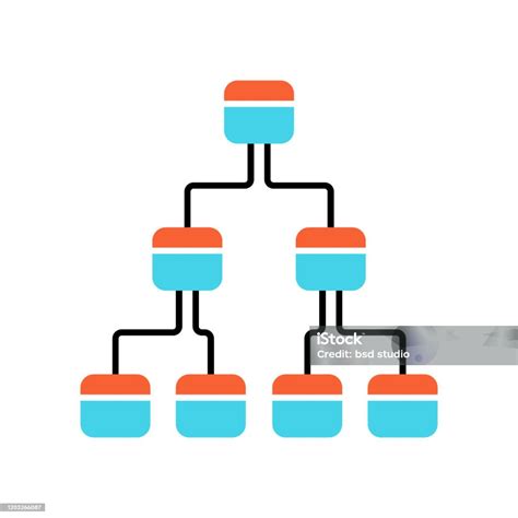 樹圖顏色圖示分層系統節點連結圖流程和關係的視覺化表示樹結構序列和提交隔離向量插圖向量圖形及更多圖示圖片 圖示 幻燈片 演示 演講