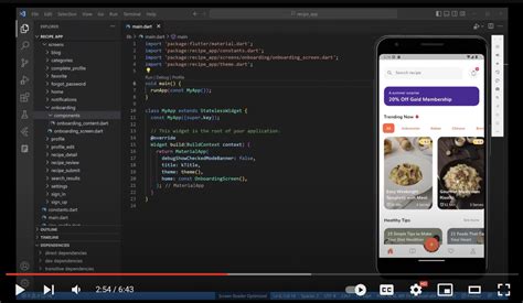 Foodie Flutter Recipe App Ui Kit Flutter Templates Codemarket