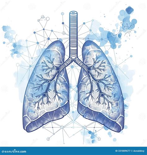 Human Lung Tissue Under Microscope View For Education Histology