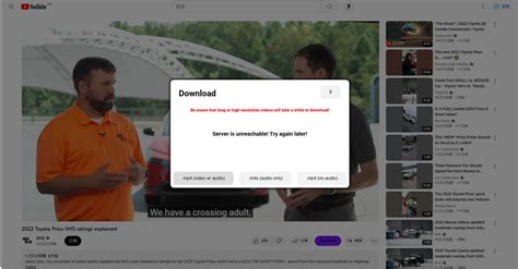 YouTube视频突然不能下载了前几天还好好的 哔哩哔哩