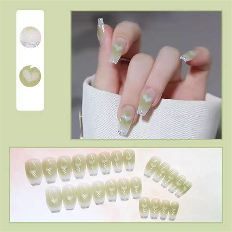 Jual 24 Pcs Kuku Palsu Bahan Akrilik Kuku Palsu Murah Fake Nails