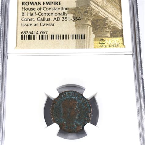 Ancient Roman Empire House Of Constantine BI Half Centenionalls Const