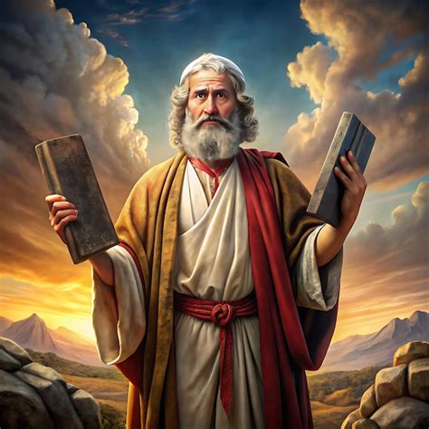 Moses Receiving The Ten Commandments At Mount Sinai Religion Faith