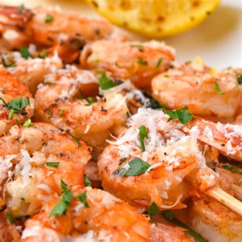 The Best Lemon Garlic Shrimp Skewers Grilled To Perfection