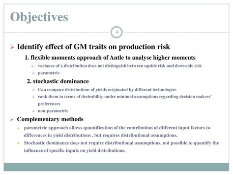 PPT Genetic Modification And Yield Risk In Corn Parametric And Non Parametric Analysis