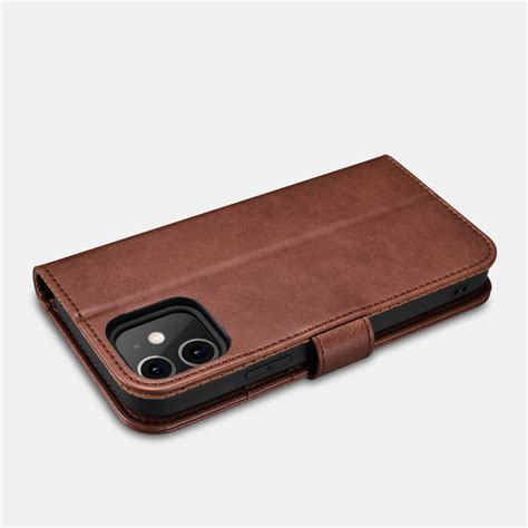 Classic Pu Leather Wallet Case For Iphone 12 Mini54inch Leather