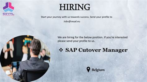 Dhivakaran Jayapal On Linkedin Sap Sapcutovermanager Saphana Cutover Cutoverjobs Belgium
