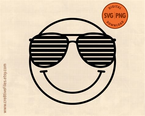 Smiley Face With Sunglasses Clip Art