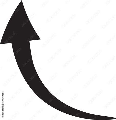 Curved Arrow Symbol Stock Illustration Adobe Stock