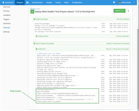 Service Fabric Deployment Targets Octopus Deploy