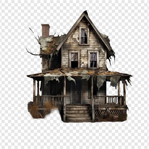 Halloween D Hunted House Aislado En Un Fondo Transparente Archivo PSD Premium