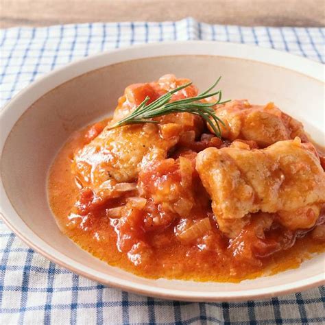 鶏とトマトの猟師風 チキンカチャトーラ 作り方・レシピ クラシル レシピ レシピ トマト缶 レシピ 料理 レシピ