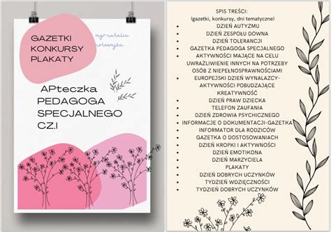 APteczka pedagoga specjalnego cz I GAZETKI KONKURSY PLAKAT Złoty