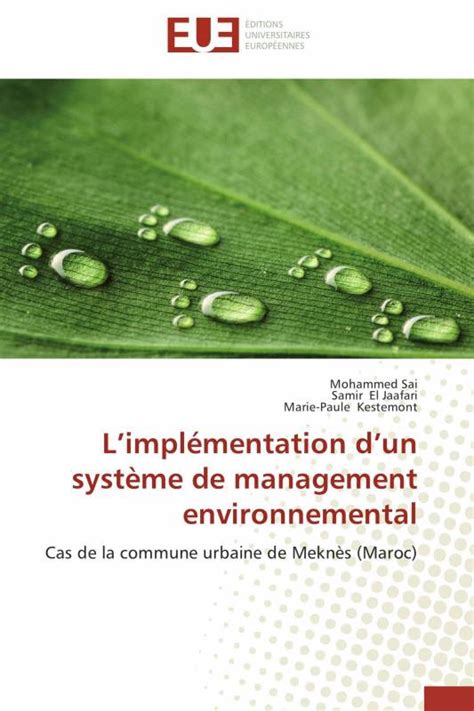 Limplémentation dun système de management environnemental MOHAMMED SAI