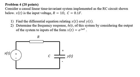 Solved Consider A Causal Linear Time Invariant System Chegg