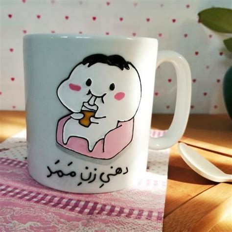 خرید و قیمت ماگ دهنی زن ممد، دهنی، لیوان، ماگ اسم، ماگ سفارشی، چینی