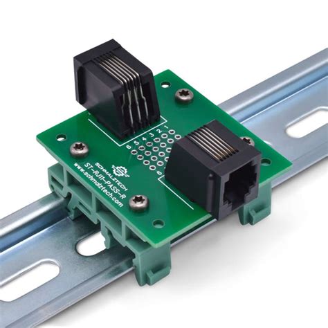Rj11 Pass Through Breakout Board Din Rail Schmalztech
