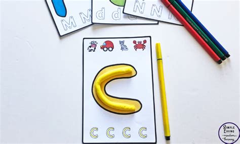 Alphabet Playdough Mats Simple Living Creative Learning