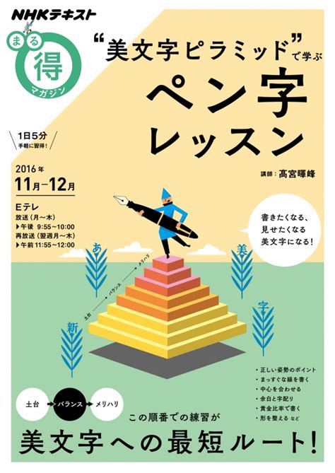 Nhkまる得マガジン 美文字ピラミッド”で学ぶ ペン字レッスン Nhk出版