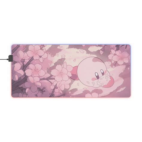 Pink Kirby Kawaii Kirby Mouse Pad Cute Kirby Custom Mousepad