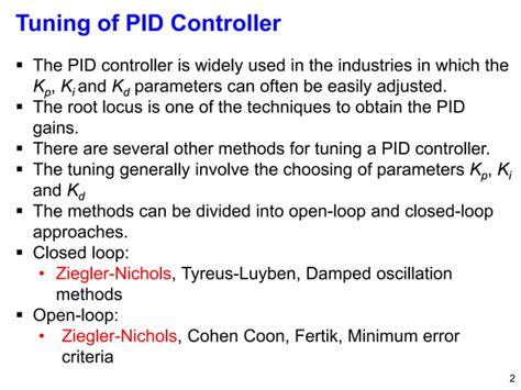 Ziegler Nichols Method For Pid Controller Tuning Pdf