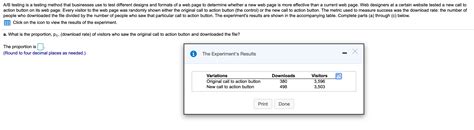 Solved A B Testing Is A Testing Method That Businesses Use Chegg Com