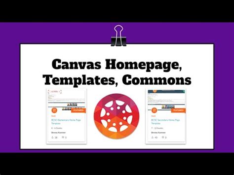 Canvas Homepage Templates And Editing Tutorial YouTube