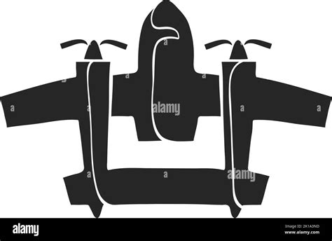 Hand Drawn Vintage Airplane Vector Illustration Stock Vector Image