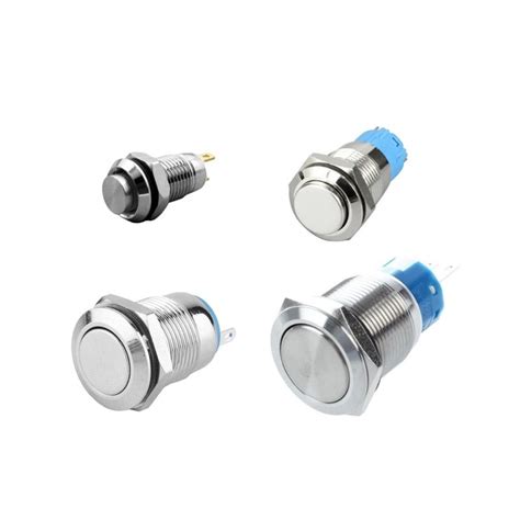 Interruptor Push Button Sin Bloqueo No 8mm 12mm 16mm 19mm 22mm Tamaño